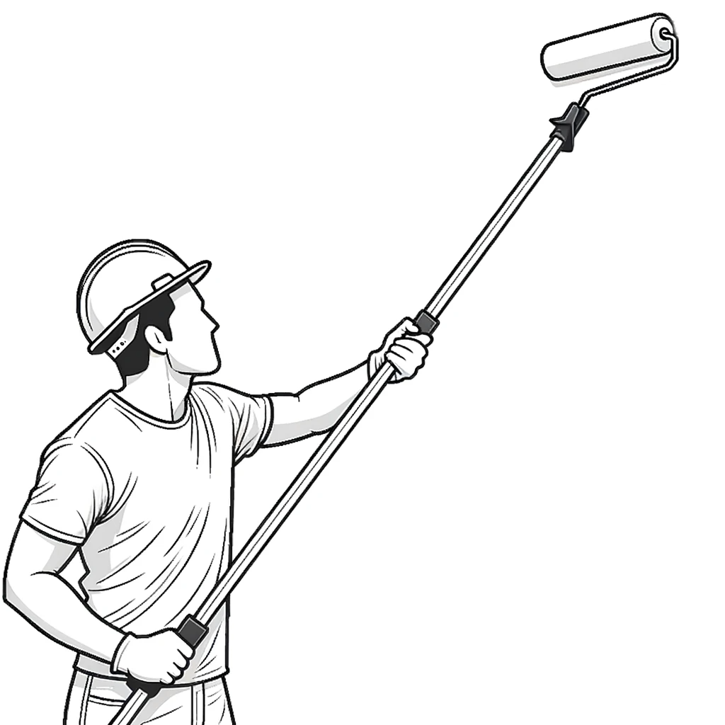 "Lobo Tools Drywall Stipple Brush 8in - Ceiling/Wall Texturing Expert ...